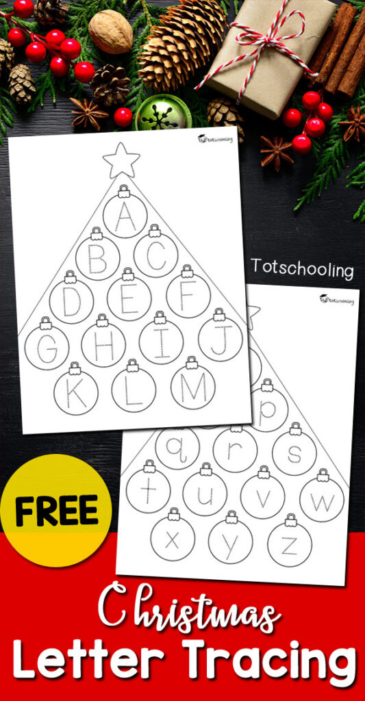 Cristmas ABC Tracing Worksheets | ABC Tracing Worksheets