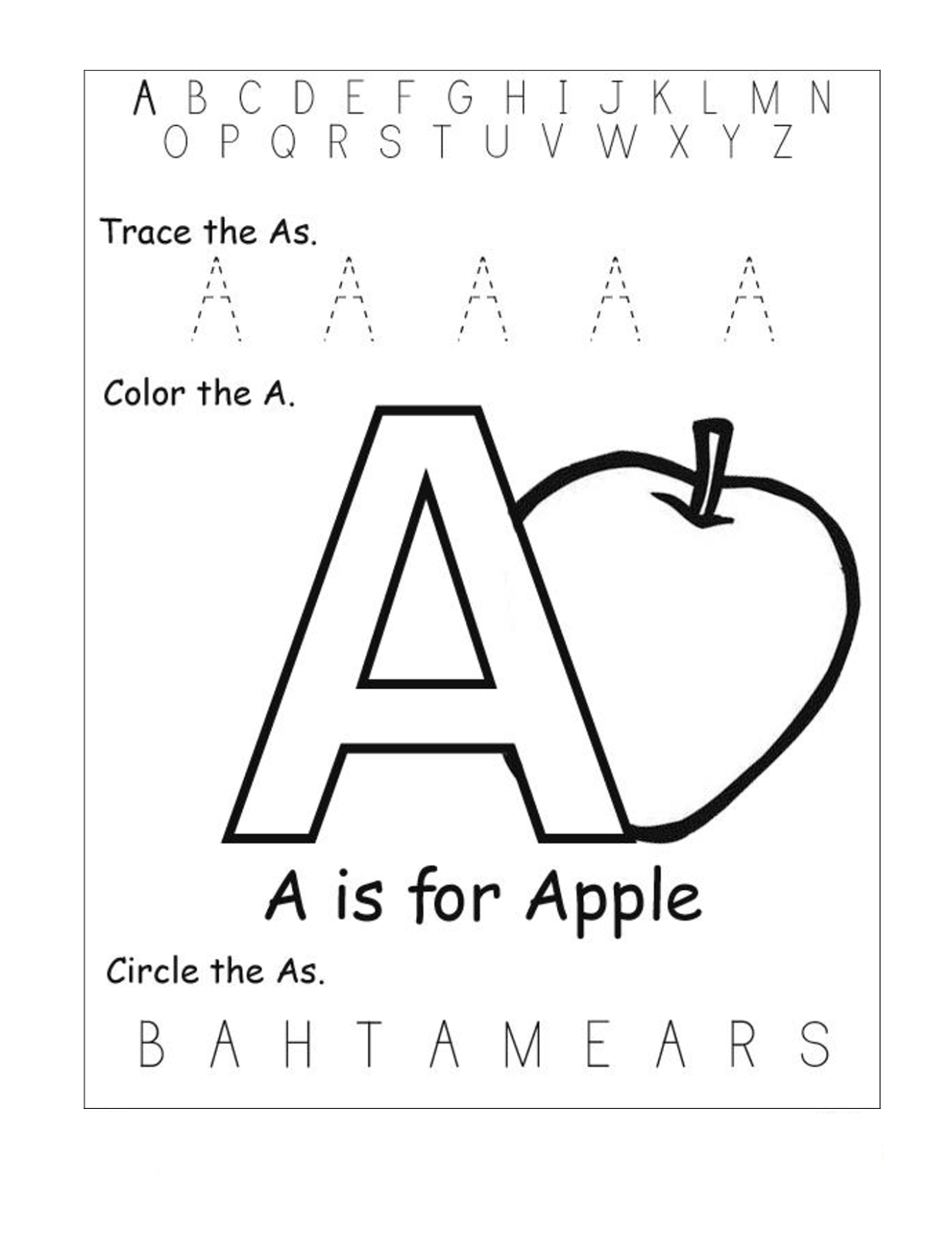 ABC Worksheets Pre K ABC Tracing Worksheets