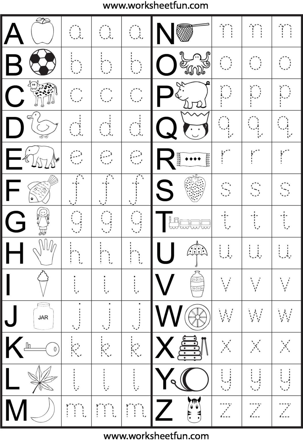 Small Abcd Worksheet Letter Worksheets | ABC Tracing Worksheets