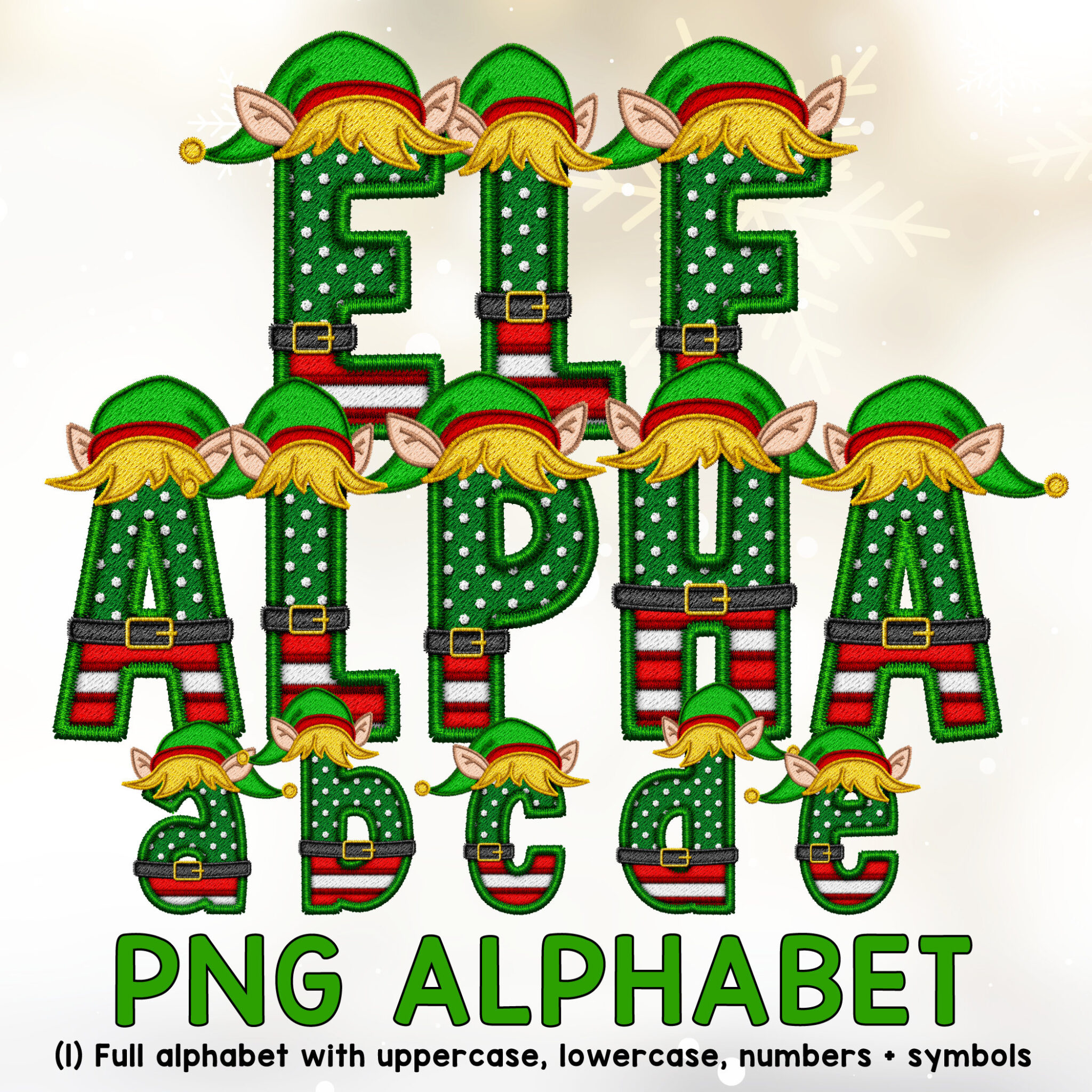 Christmas Elf Alphabet Letters – ABC Tracing Worksheets