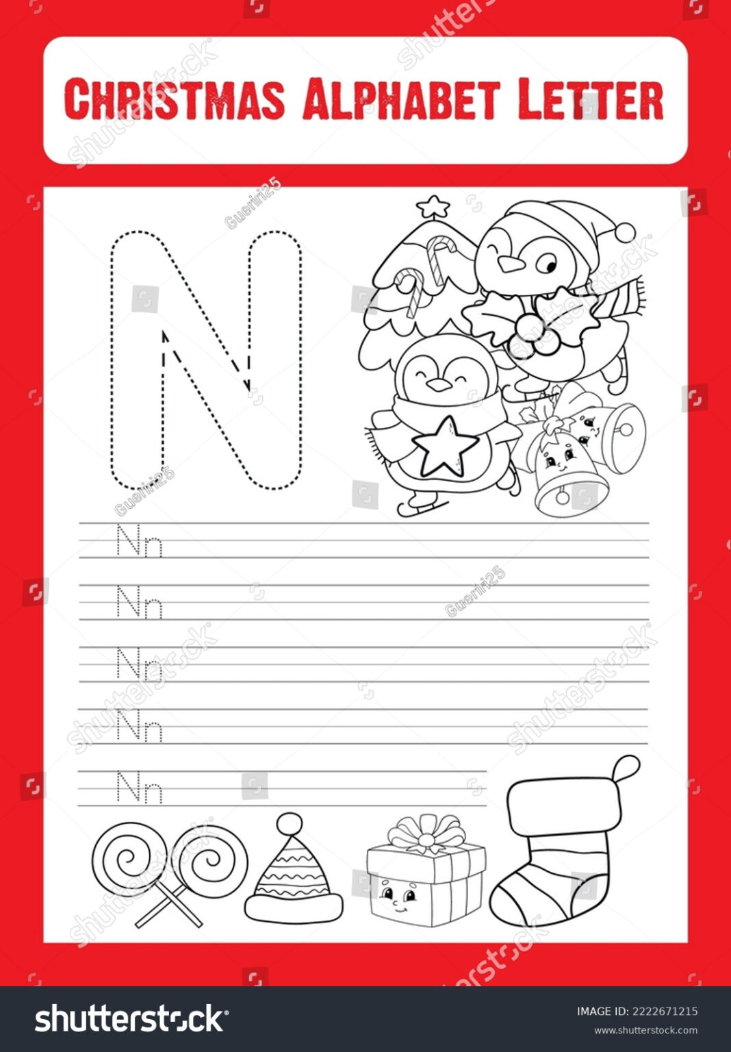 Christmas Alphabet Tracing | ABC Tracing Worksheets