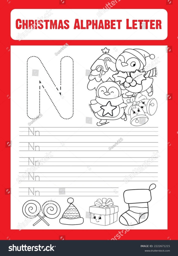 Christmas Alphabet Tracing | ABC Tracing Worksheets